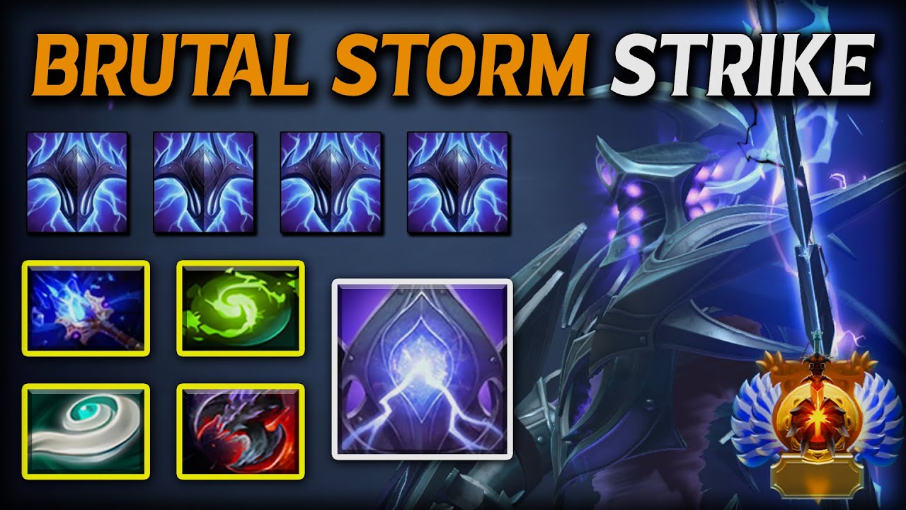 BRUTAL STORM STRIKE Carry Razor | Aghs Scepter + Refresher Orb Build ...