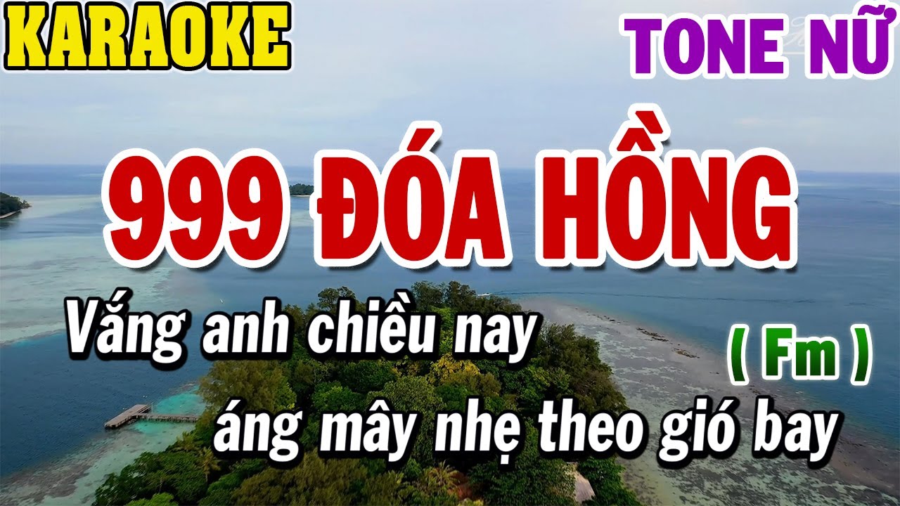 Karaoke 999 Đóa Hồng Tone Nữ | 84 - YouTube