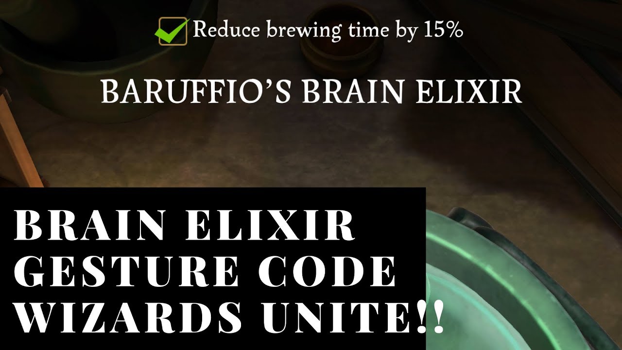 Wizards Unite potion master notes Baruffio's Brain Elixer!! - YouTube