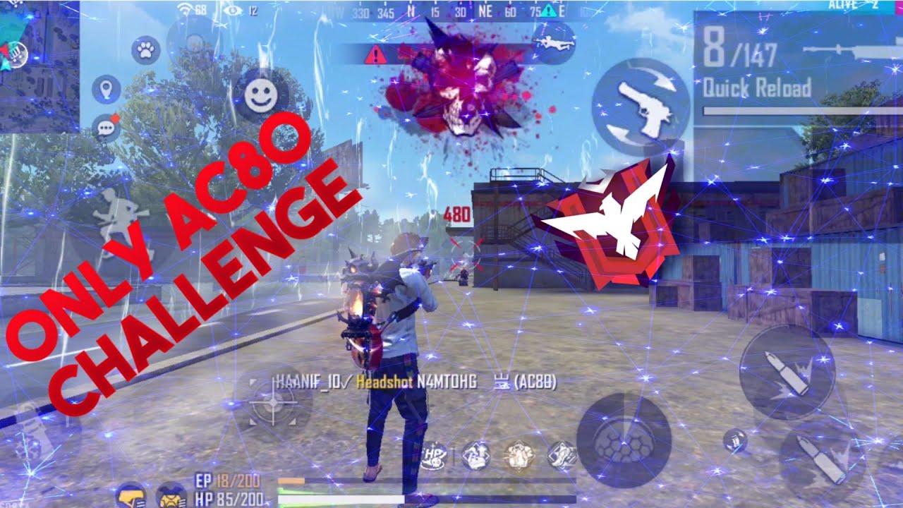 ONLY AC80 CHALLENGE 💥💥| RANKED MATCH | HEROIC ONE STAR LOBBY - YouTube