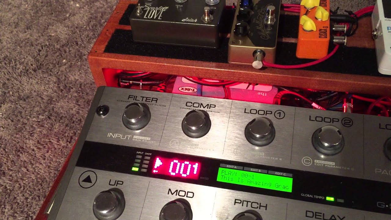 Custom pedalboard for G system - YouTube