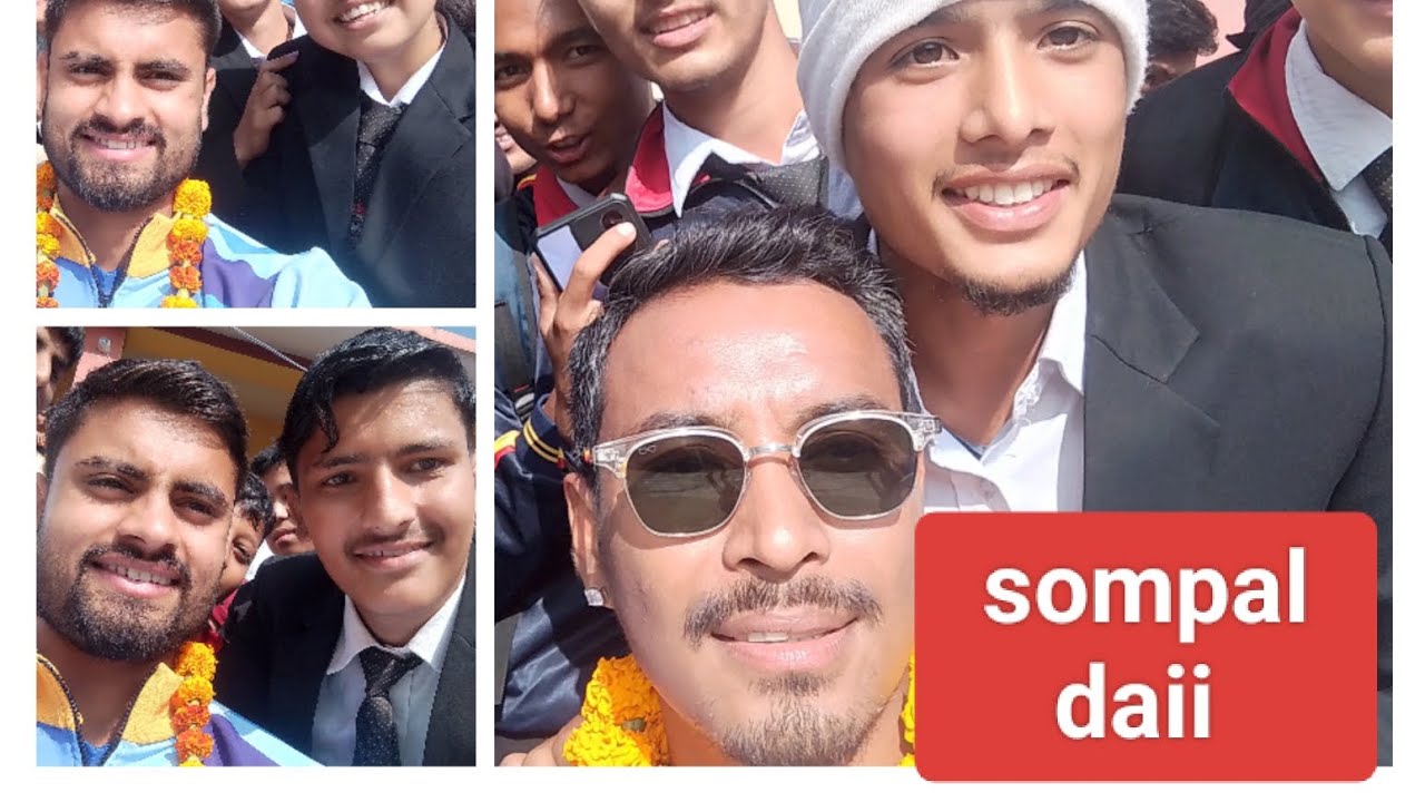 national cricket player gulsan gha and sompal kami come with his ...