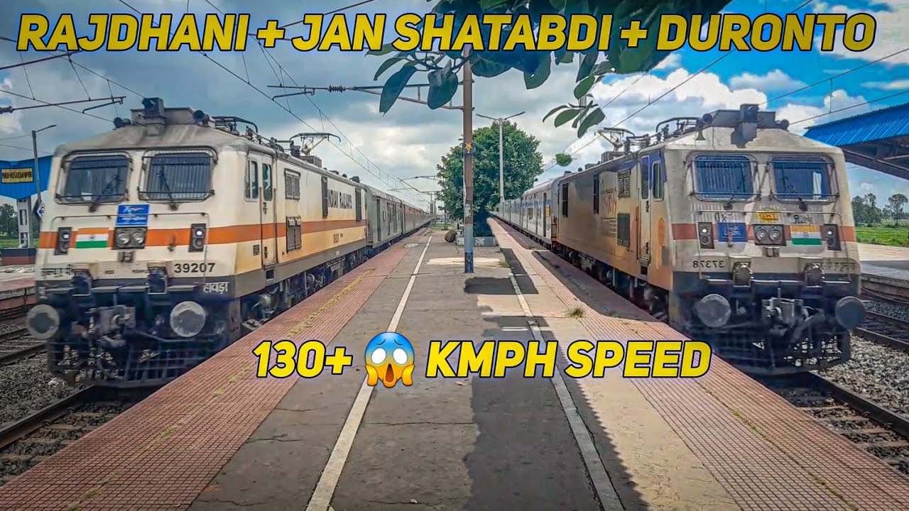 😱 130+ Dangerous Speey Aggression || Rajdhani + Duronto + Jan Shatabdi ...