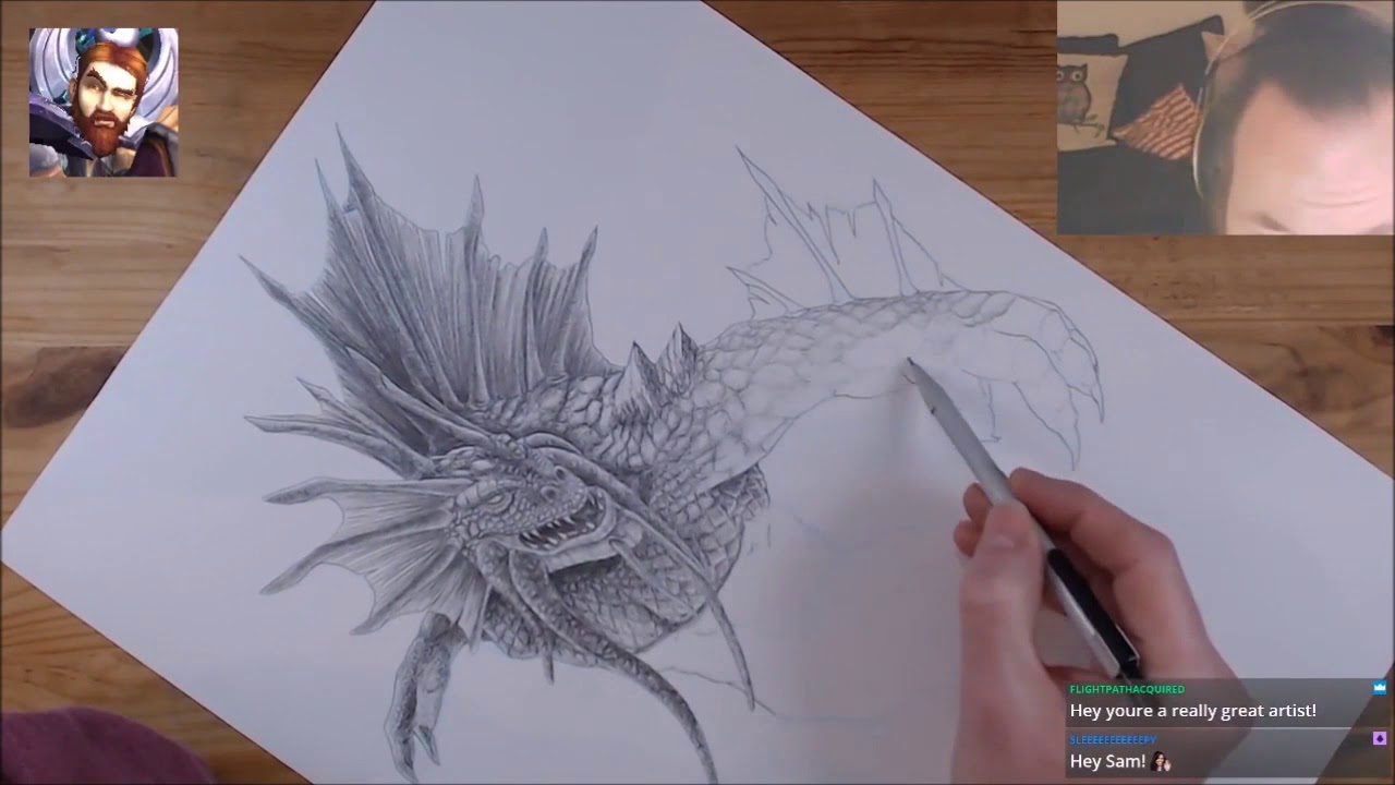 Naga Speed Drawing - World of Warcraft - YouTube