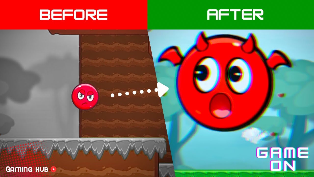 I Turn RED BALL into a GIANT DEVIL • BALL V • - YouTube