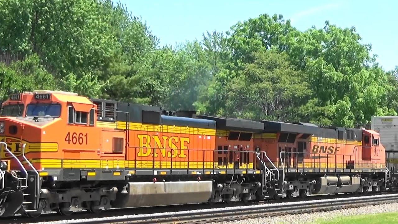 BNSF 6087- Z-Train, & Amtrak 6, Galesburg, IL, 6/7/20 - YouTube
