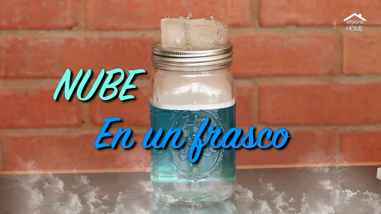 Cómo hacer una nube en un frasco // Experimentos de ciencia en casa ...