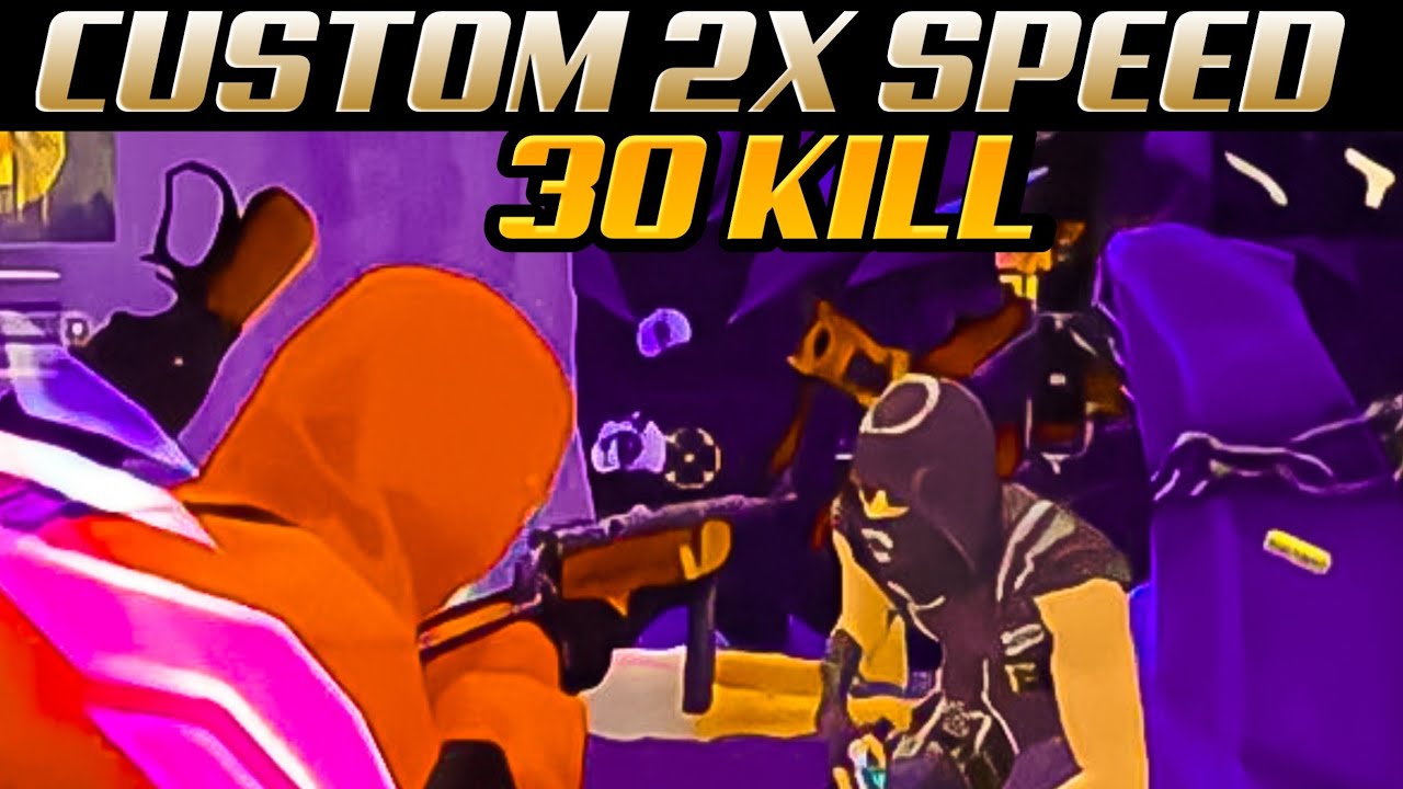 Custom 2X Speed Gameplay 😱😱 4vs4 Full Movement Custom 😭😭 Free Fire New ...
