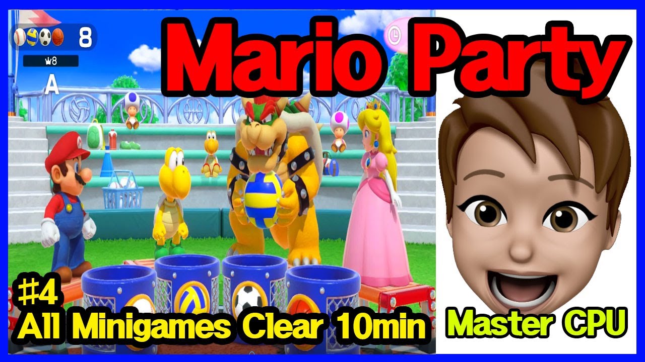 Mario Party - Minigames Clear 10 Min - Master Difficulty CPU - Part 4 ...