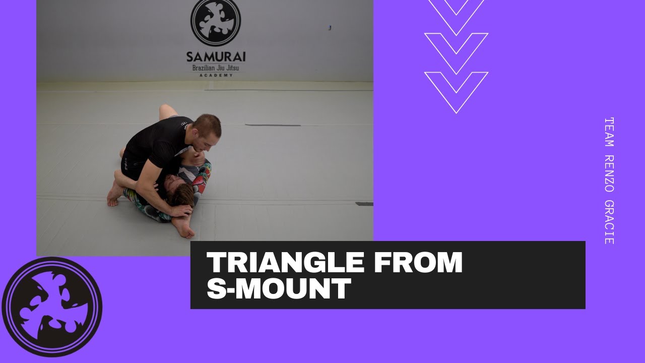 Triangle Choke Submission from S Mount - YouTube