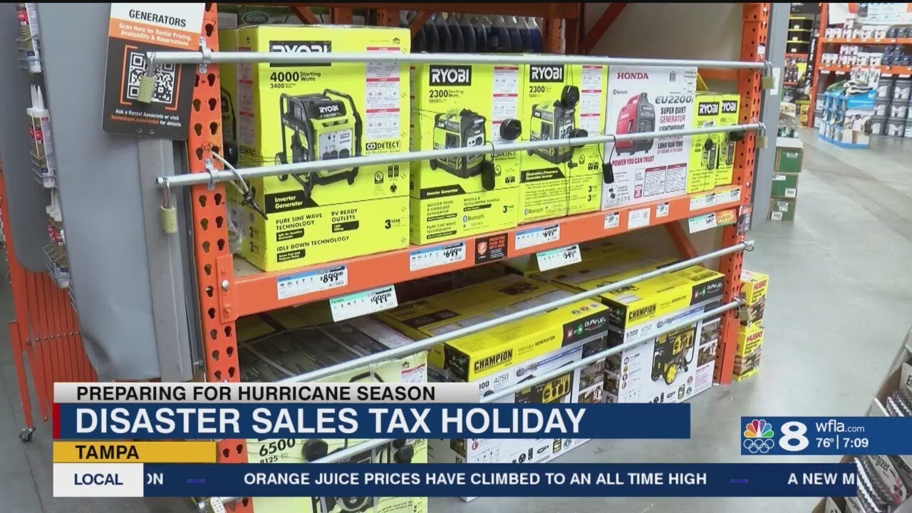 Florida's Disaster Preparedness Sales Tax Holiday begins Saturday: what ...