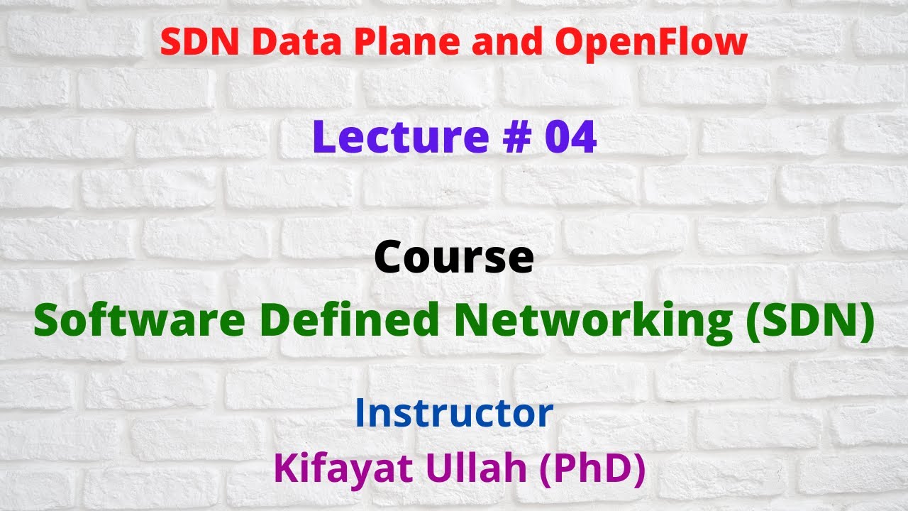 SDN Data Plane and OpenFlow - YouTube