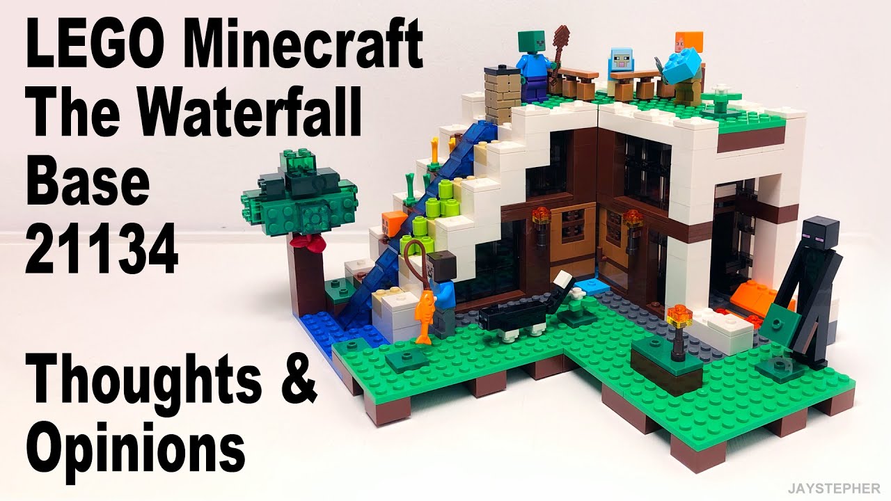 LEGO Minecraft - Waterfall Base 21134 Exploration & Thoughts - YouTube