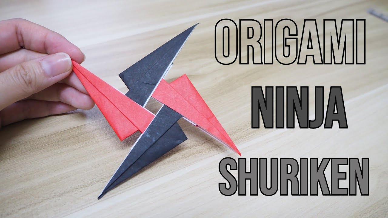 ORIGAMI NINJA SHURIKEN | NINJA WEAPON | NINJA STAR | Step by Step ...