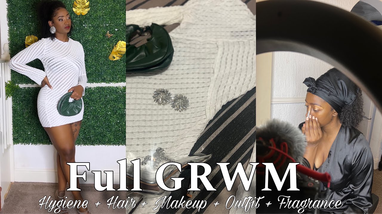 FULL GRWM GIRLS NIGHT OUT! SKIN CARE + STYLING HAIR + MAKEUP + OUTFIT ...