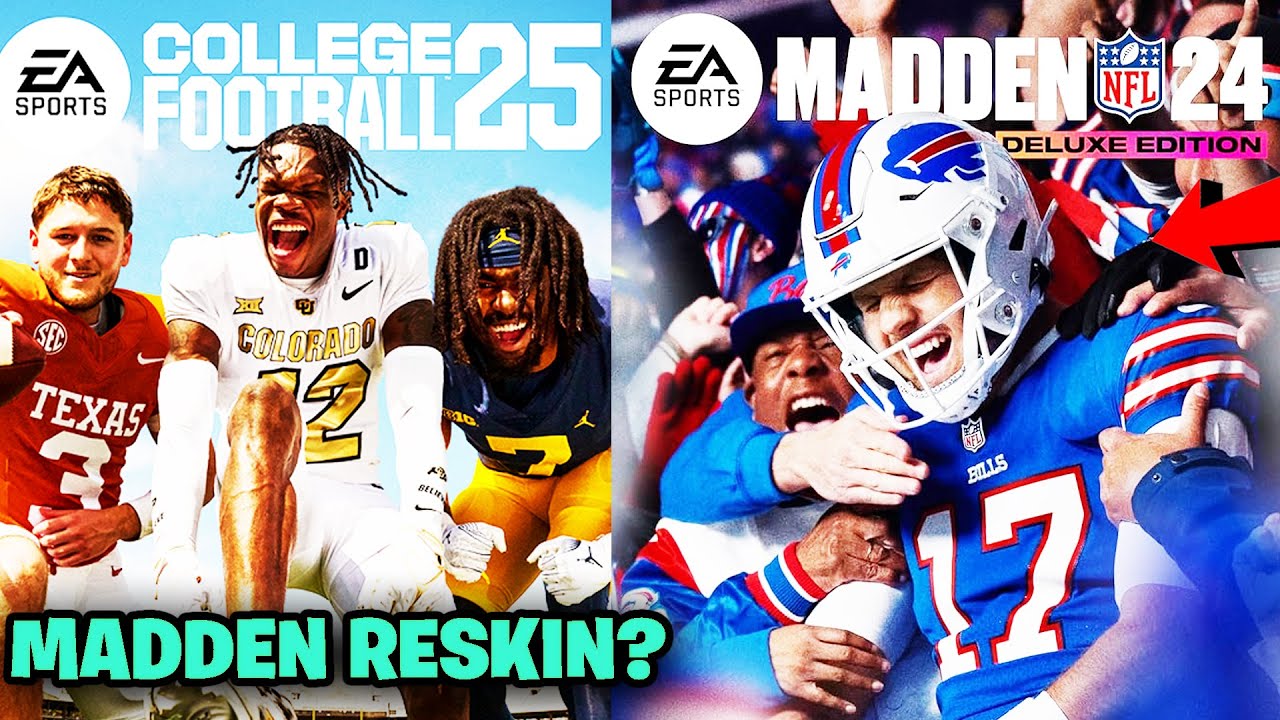 EA COLLEGE FOOTBALL 25 MIGHT BE MADDEN 24 WITH COLLEGE UNIS... NCAA 25 ...