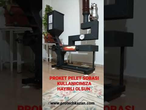Roket pelet sobası Sultan model, 2022 Nisan, tasarruflu model, Z tipi soba, rocket pellet stove