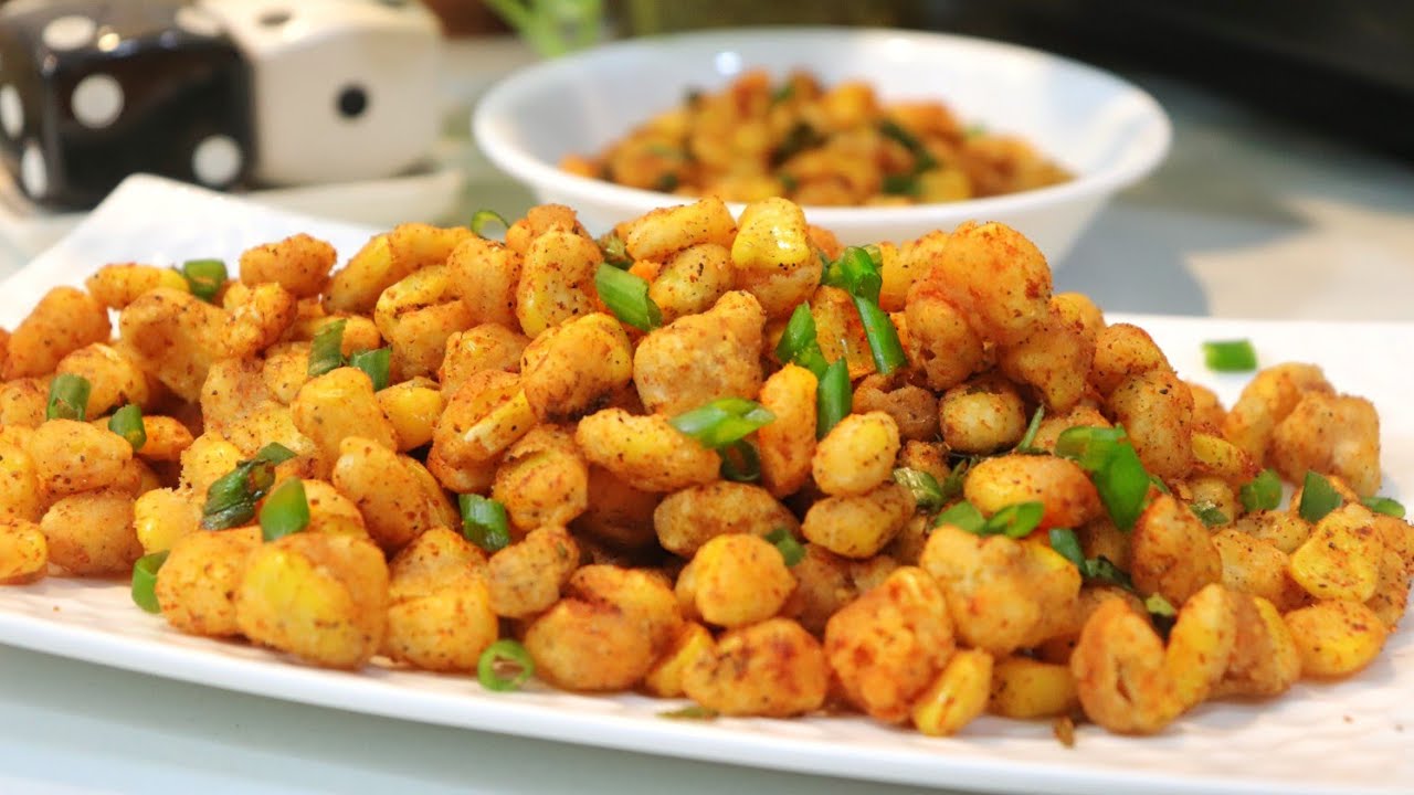 মচমচে কর্ণ ভাজা Crispy corn (chatpata snacks recipe)Restaurant style ...