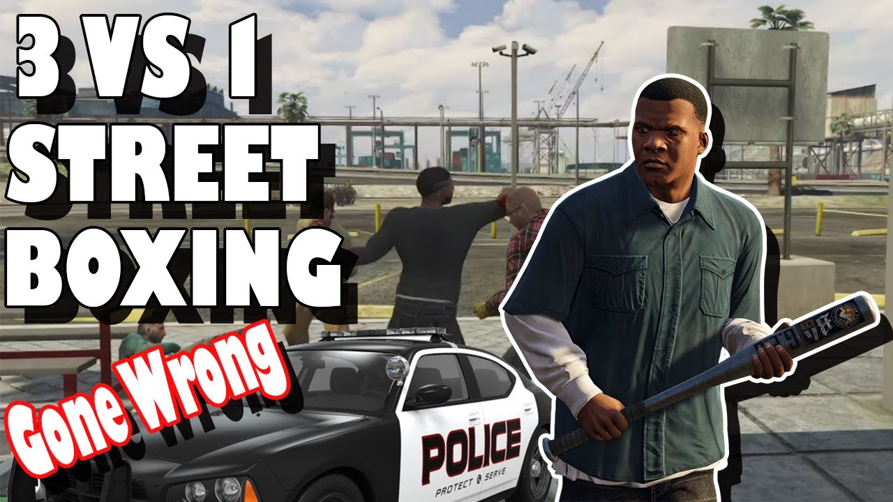 3 VS 1 Street Boxing Gone Wrong Funny | GTA 5 GamePlay - YouTube