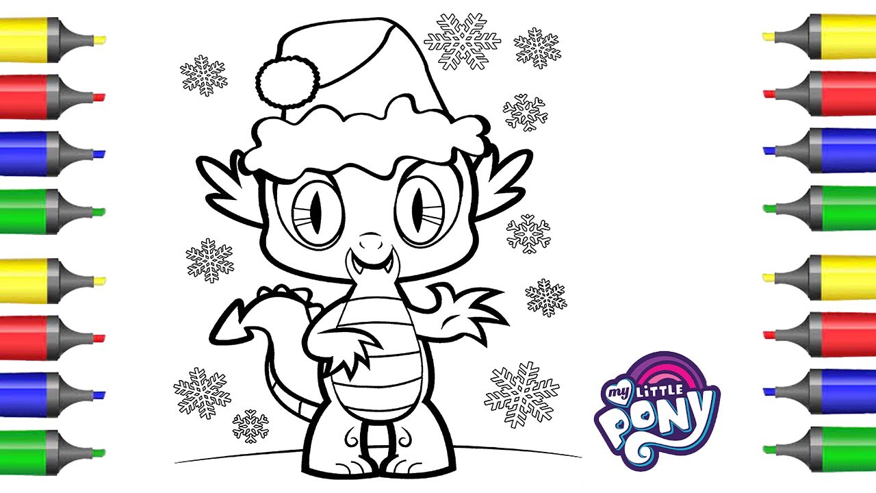 My Little Pony Spike Coloring Pages Free: Spike Fluttershy Fluttershy