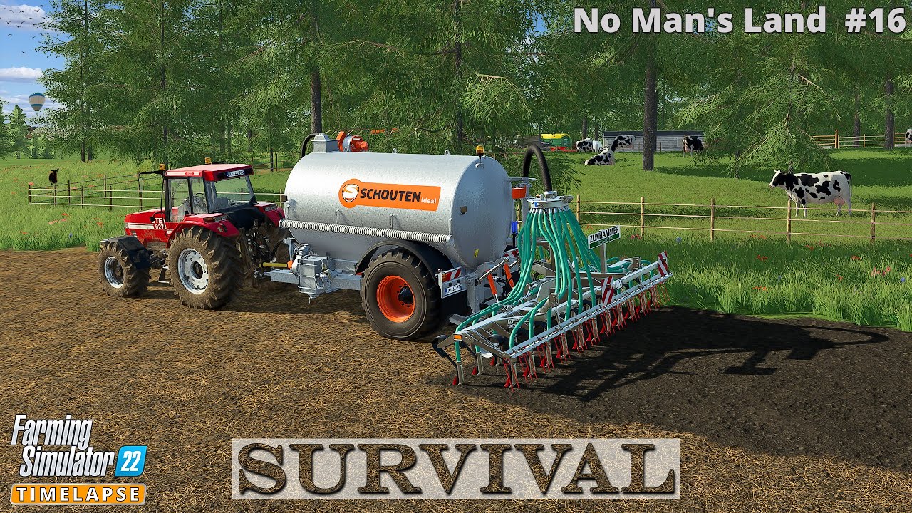 Survival in No Man's Land #16🔸Selling Logs. Buying Slurry Tank & SynCult Slurry Distributor🔸FS22 ...