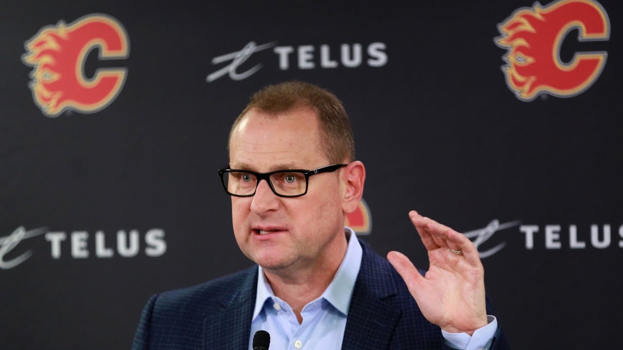 Brad Treliving on Flames sudden playoff exit - YouTube