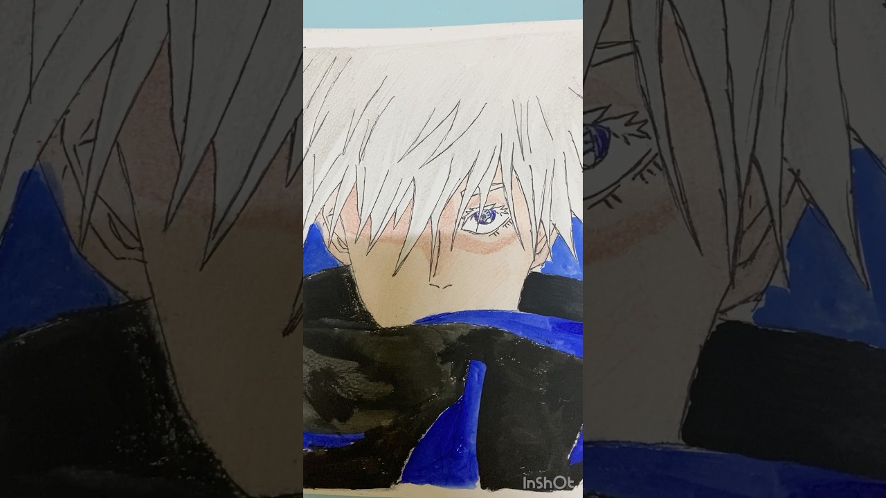 How to draw Gojo Satoru | JJK S1 | Anime Artist | #gojosatoru #yuji # ...