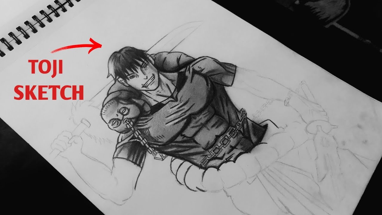 "Toji Fushiguro Drawing | Jujutsu Kaisen Fanart 🔥" | - YouTube