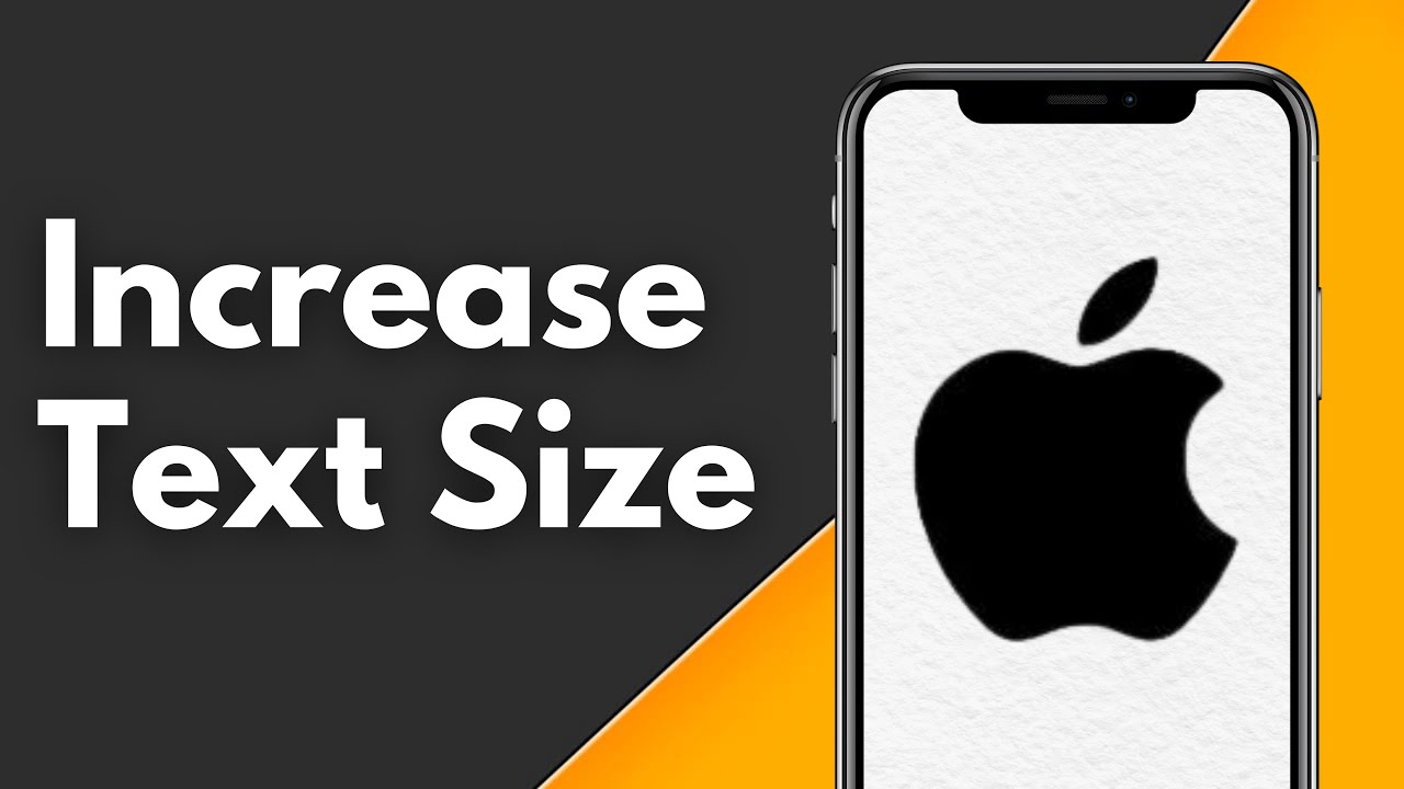 How to Increase Text Size on iPhone - YouTube