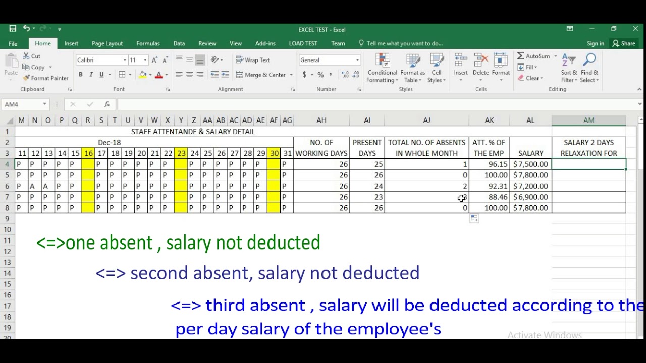 Excel Att Part 2 Calculate The Salary Without The Deducting 2 Day Pay excel-att-part-2-calculate-the-salary-without-the-deducting-2-day-pay