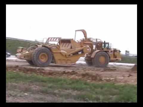 Caterpillar 631G and D10N - YouTube