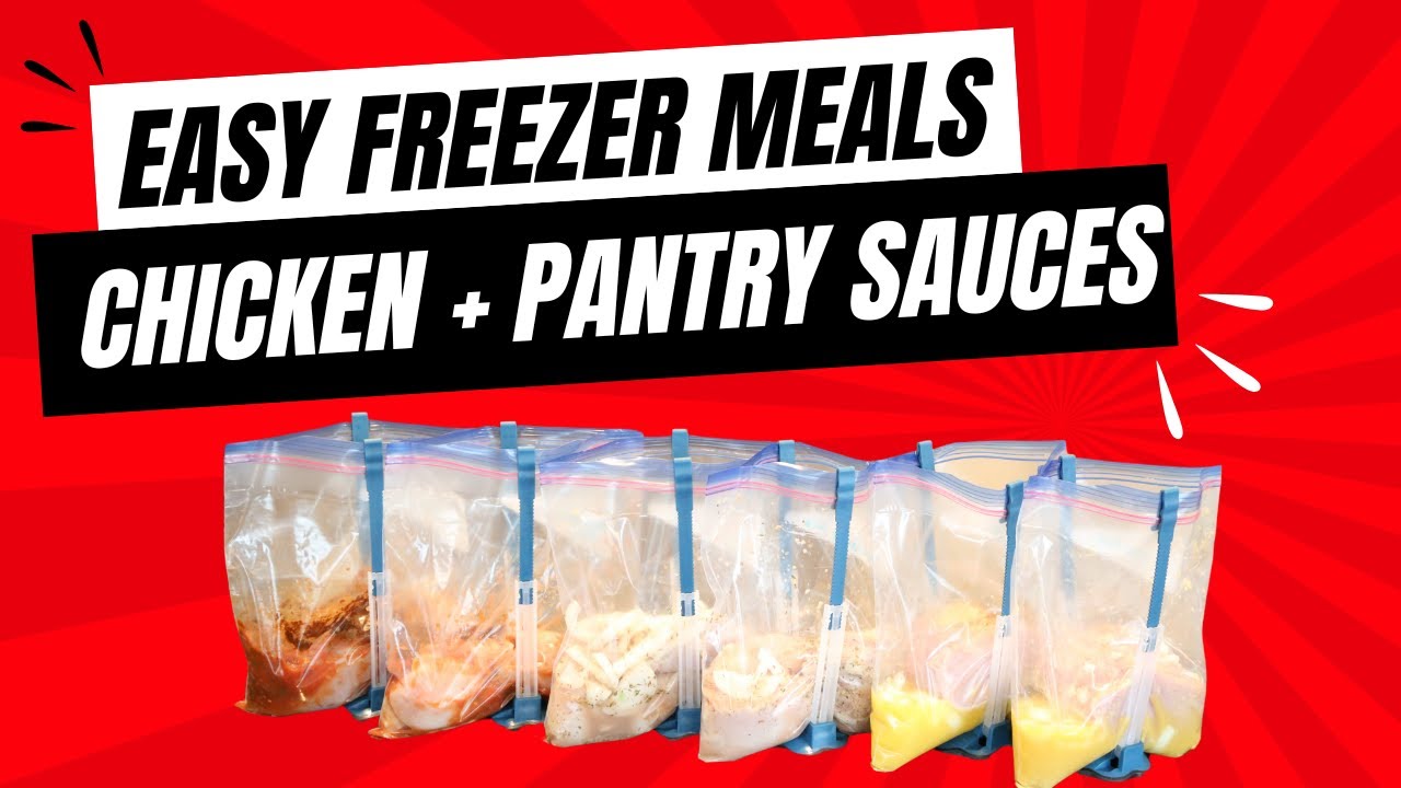 Easiest Ever Freezer Meals: 4 Chicken + Pantry Sauce Meals in 10 ...