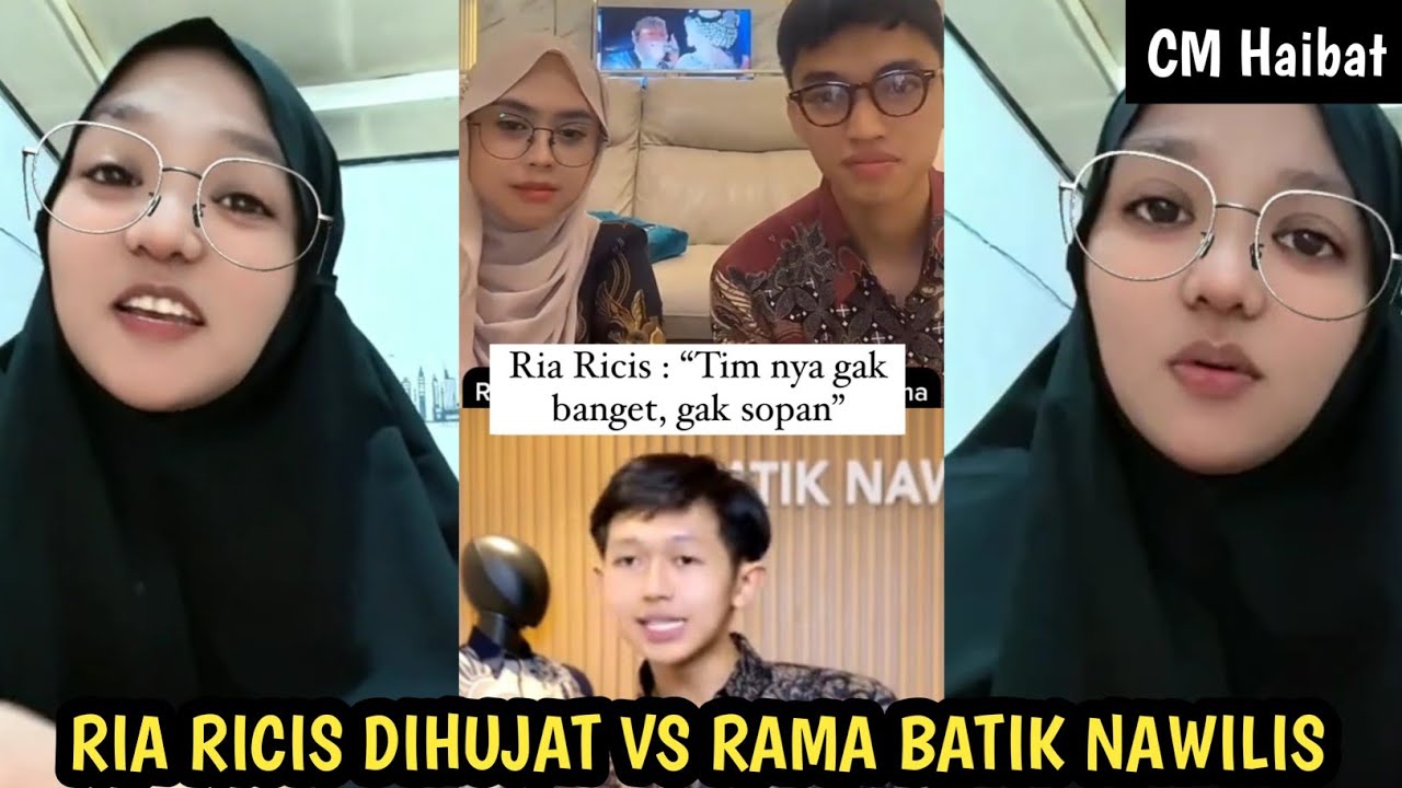 Ria Ricis dihujat netizen usai berseeru dengan tim Rama Batik Nawilis ...