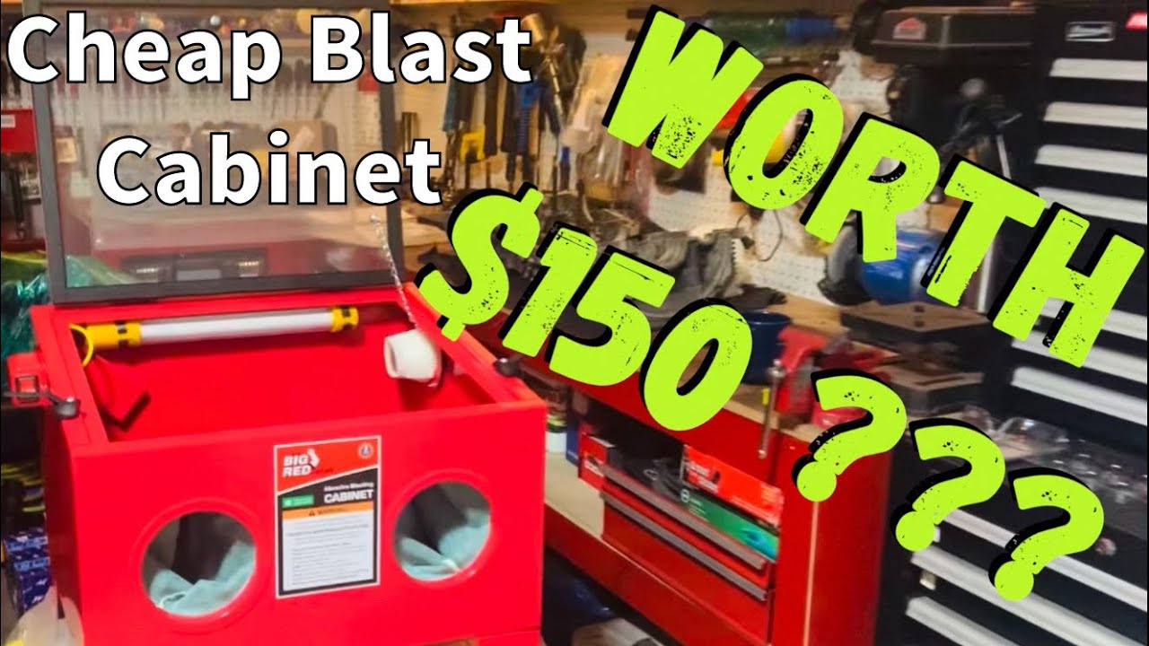 Bench Top Abrasive Blasting Cabinet Review | Testing on Aluminum Engine ...
