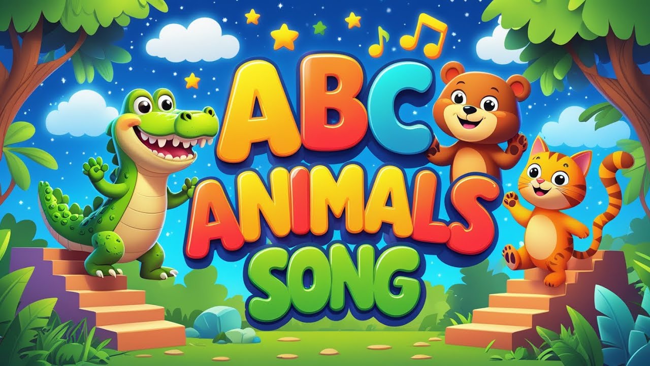 ABC Animals Song 🐊🐻🐱 | Learn Alphabet with Cute Animals | Kids Songs ...