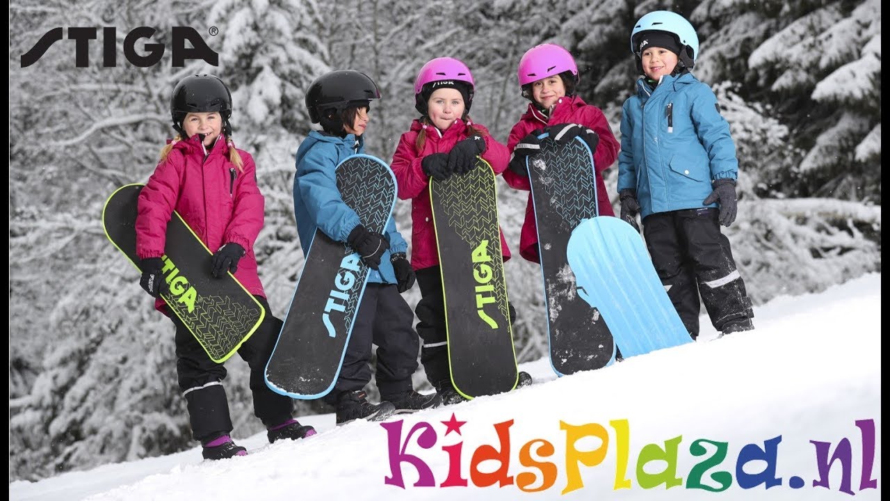 Leer snowboarden met de Stiga Snow Skate - Snowboard zonder bindingen ...