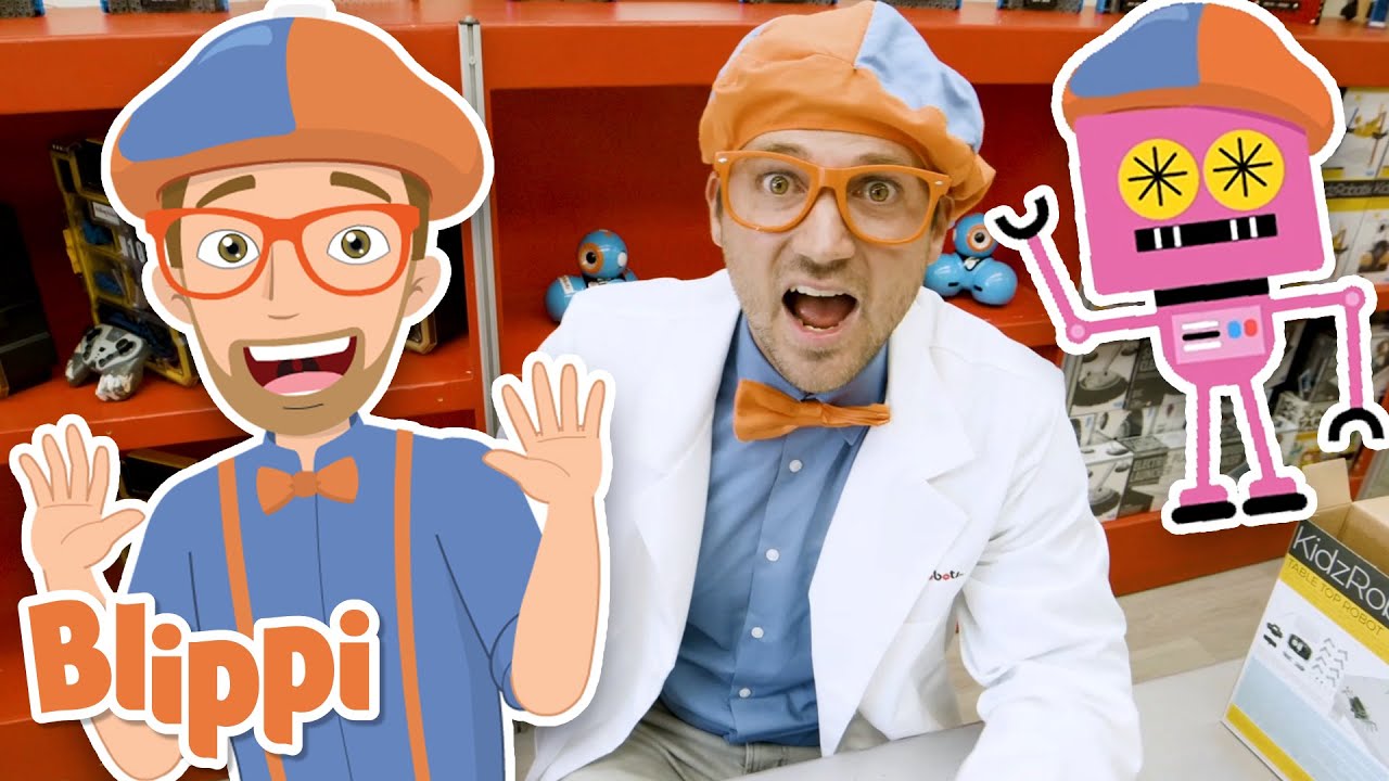 Blippi Builds a Robot at The Rolling Robots Workshop! | Educational ...