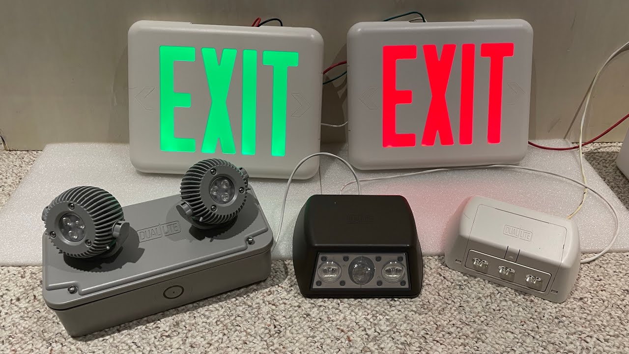 Dual-Lite ELSS Central Emergency Lighting System Demo - Exit Signs ...