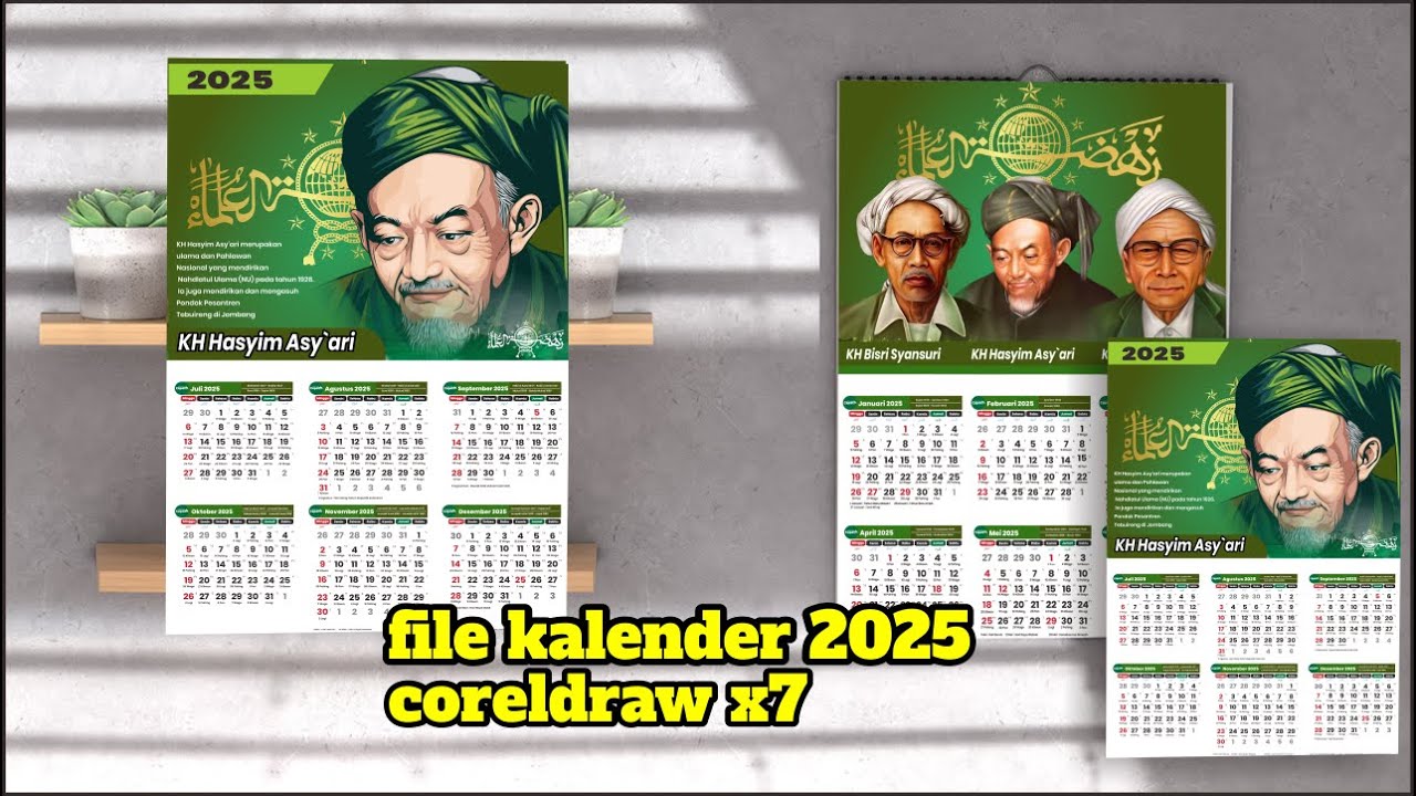 KALENDER 2025 LENGKAP DAN TERBARU TEMA ULAMA FORMAT CORELDRAW X7 ...