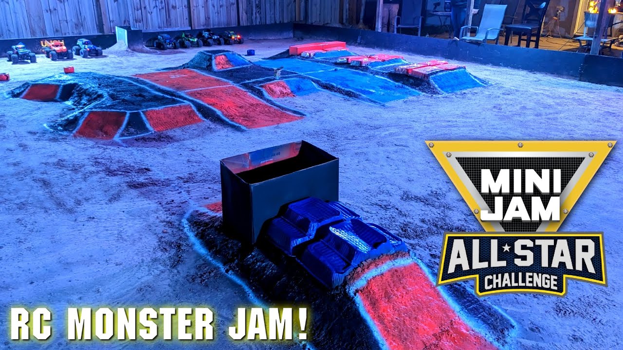 CRAZY BACKYARD RC MONSTER JAM - All Star Challenge TWO! - YouTube