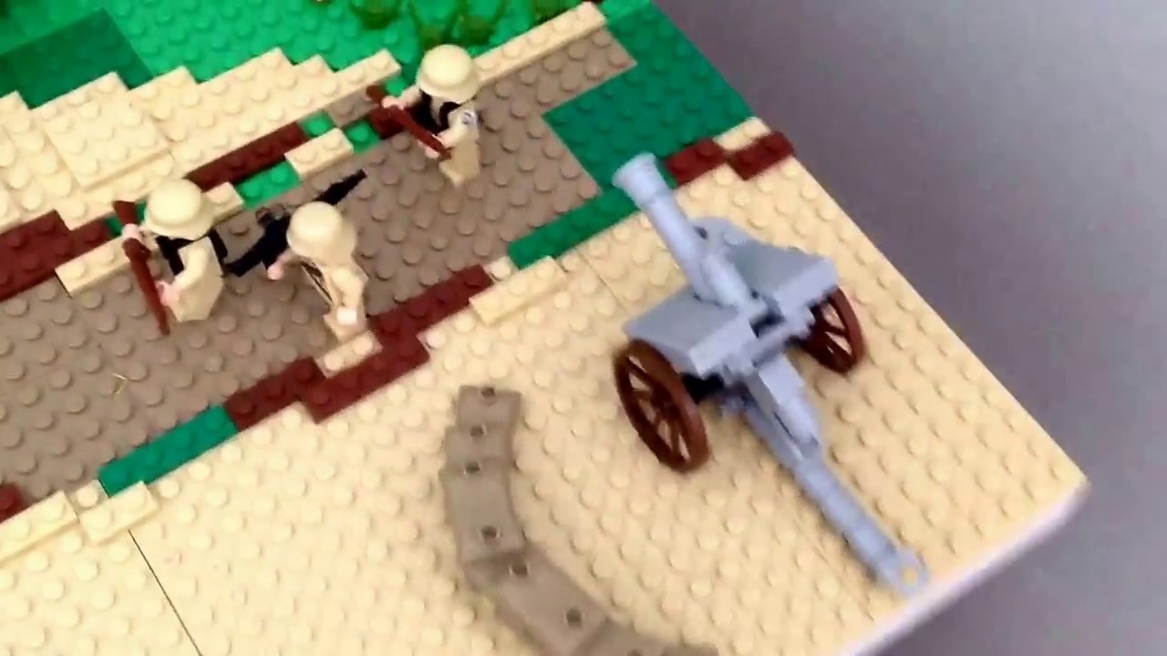 Lego WWI artillery gun - YouTube