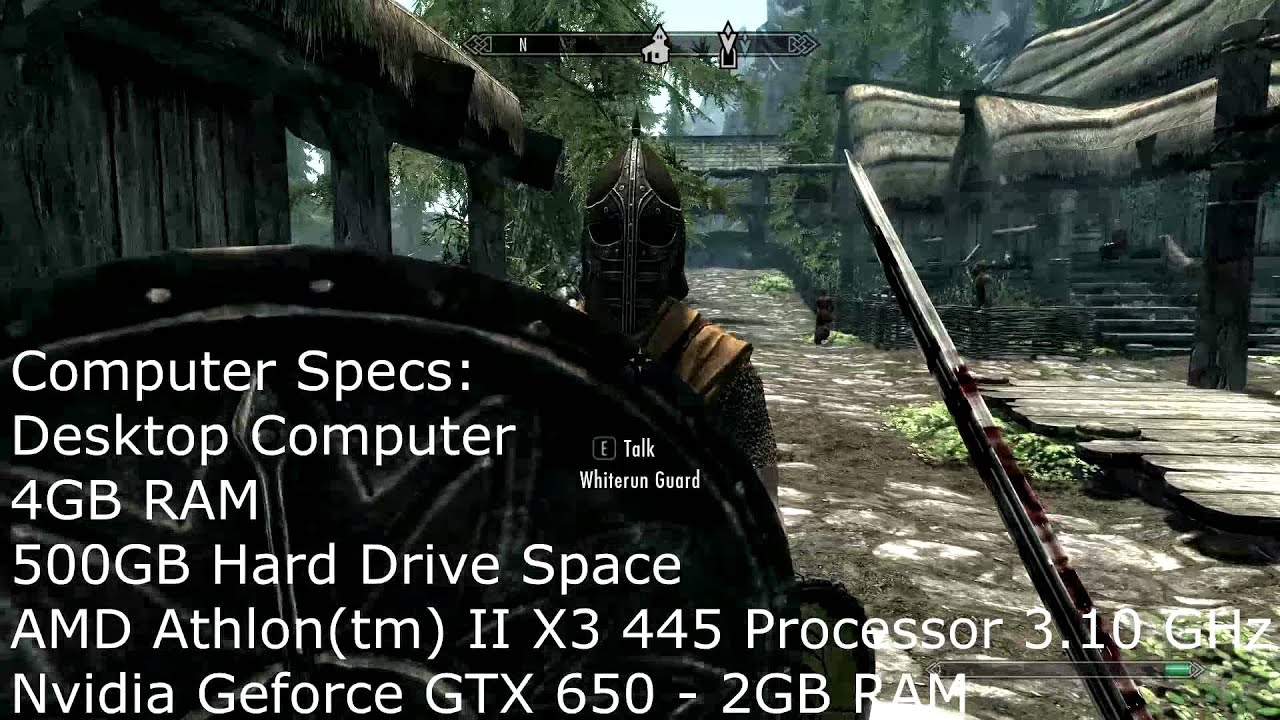 Skyrim Ultra High Graphics - Nvidia Geforce GTX 650 2GB RAM - YouTube