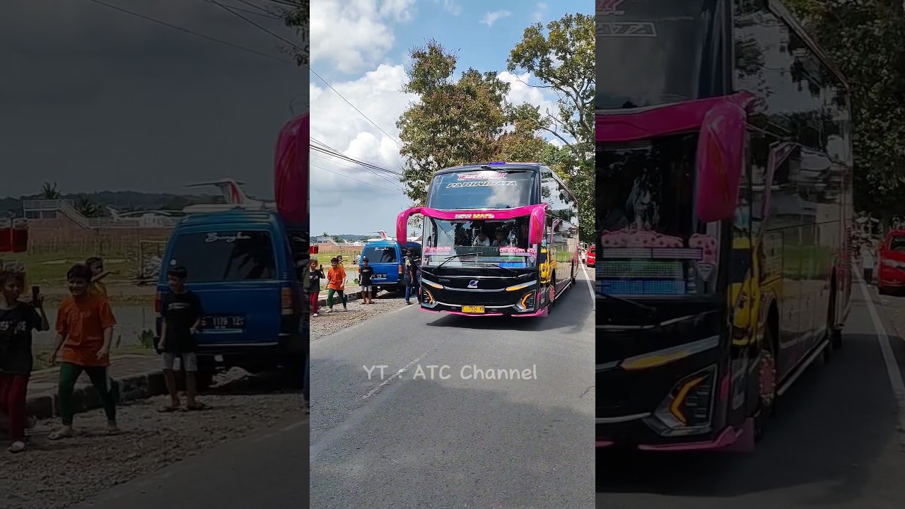 Bus Black Pink Masuk Garasi.. #bustunggaljaya #balackpink #basuriv3 ...