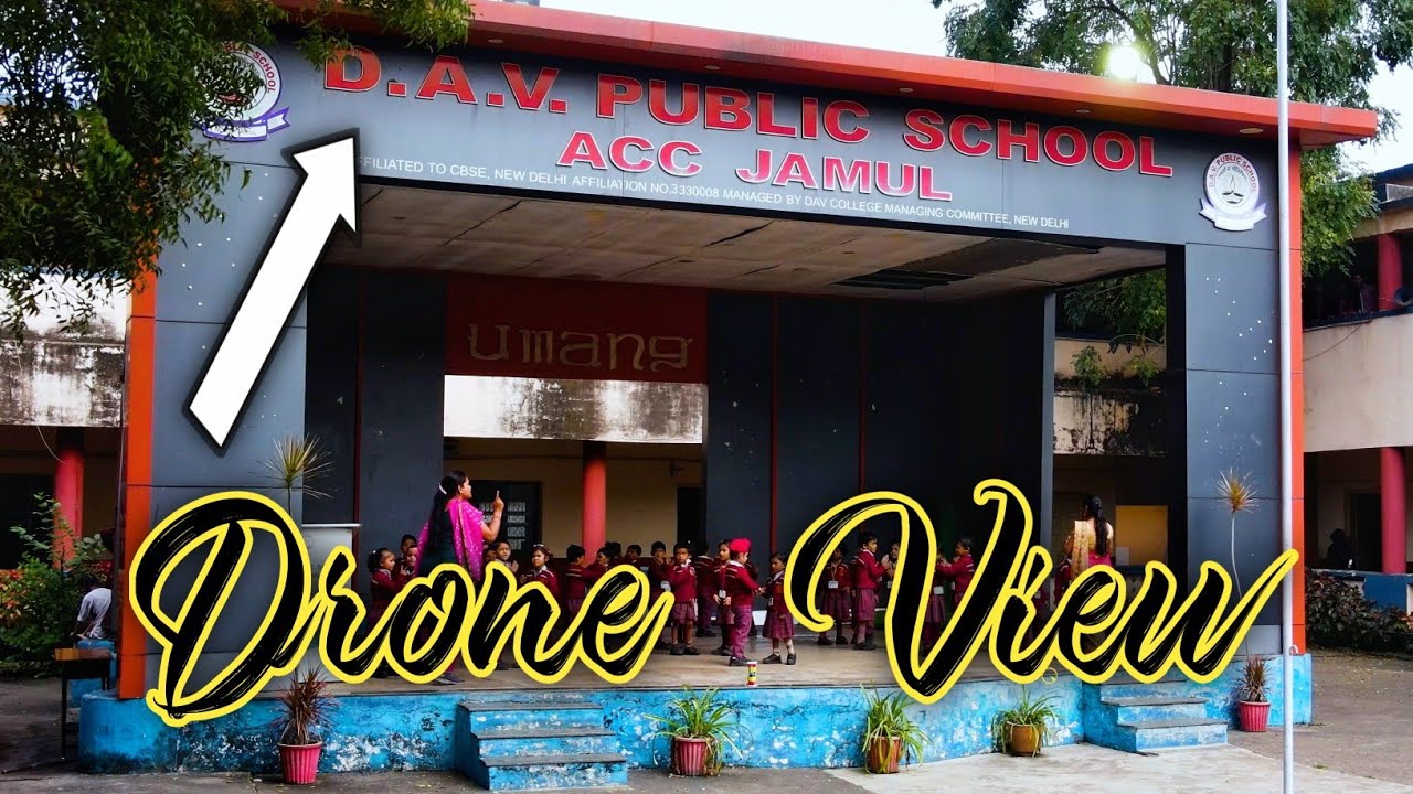 D.A.V Public School ACC Jamul Bhilai | 4K Drone View of D.A.V Public ...