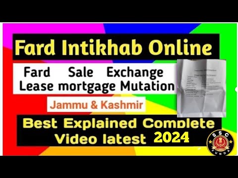 Fard apply online in jammu and kashmir| Fard apply online | Science ...