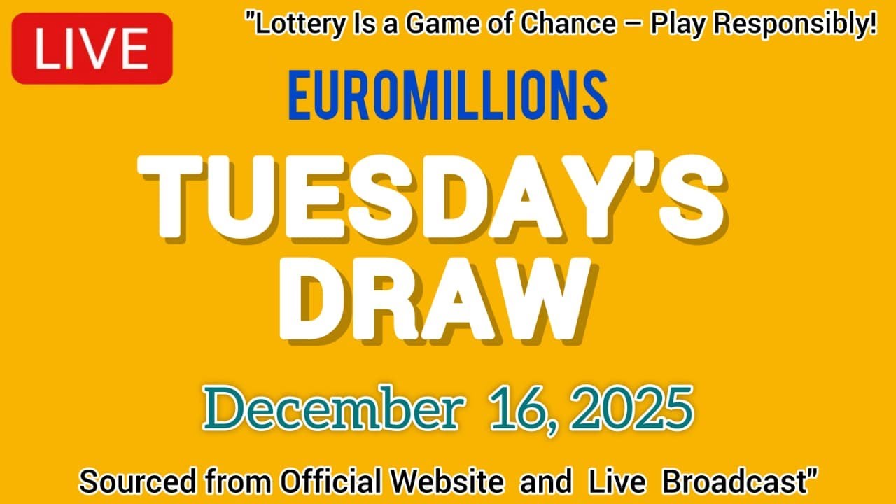 National Lottery Euromillions Draw Live Results From Tuesday 16 Dec ...