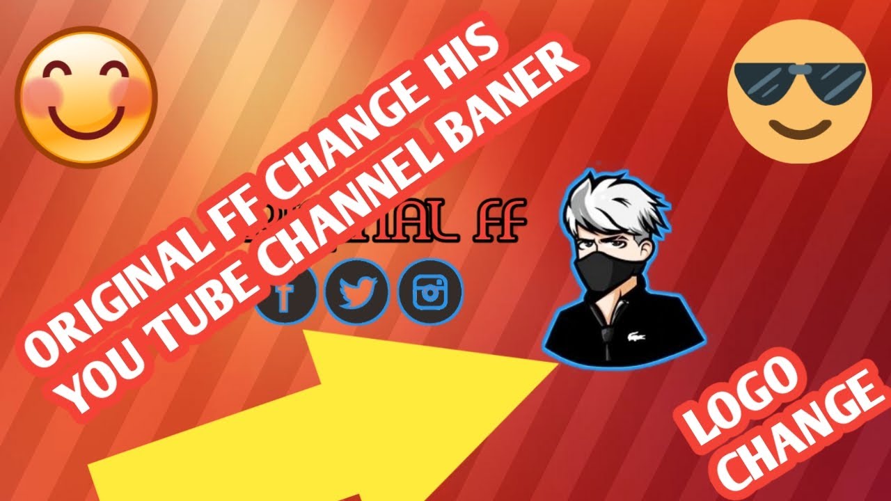 CHANGING MY CHANNEL LOGO AND BANNER 😎 || ORIGINAL FF ️ || - YouTube