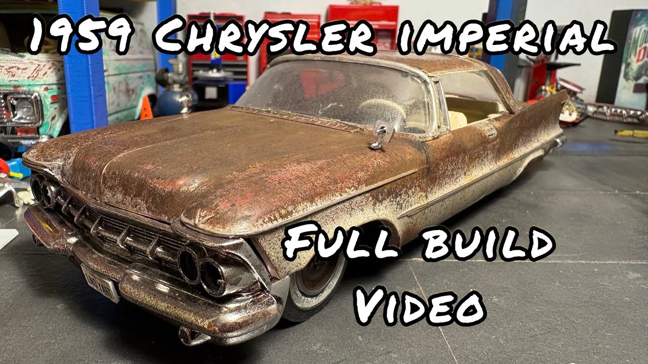 1959 Chrysler Imperial Weathered Model kit (123) ep#104 (24hr Facebook ...