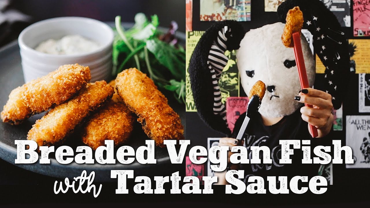 Breaded Vegan Fish with Tartar Sauce - YouTube