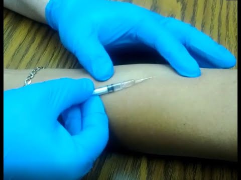 Cara melakukan injeksi Intradermal/ Intracutan lengkap - YouTube